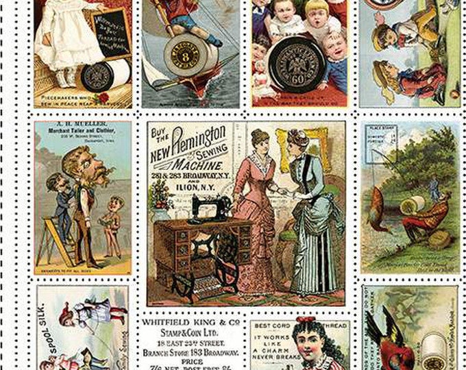 Sew Journal Pages Thread Post Patch Panel PD13882 by Riley Blake Designs - DIGITALLY Printed ...