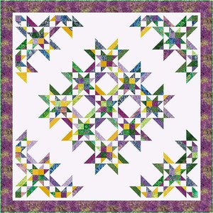 SALE Nine Sisters Quilt PATTERN P187 by Cozy Quilt Designs - Riley ...