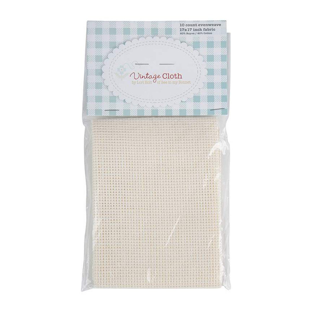 SALE Lori Holt Vintage Cloth 10-count VC18 Tula Buttermilk - Riley ...