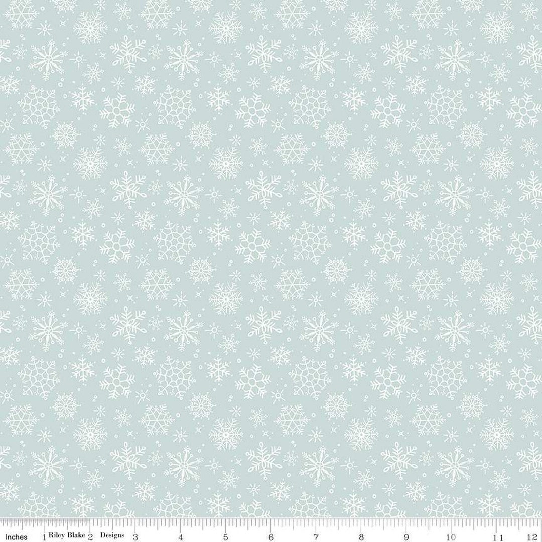 Magical Winterland Snowflake C14944 Blue - Riley Blake Designs - Snow ...