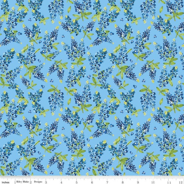Bluebonnet Fabric - Etsy