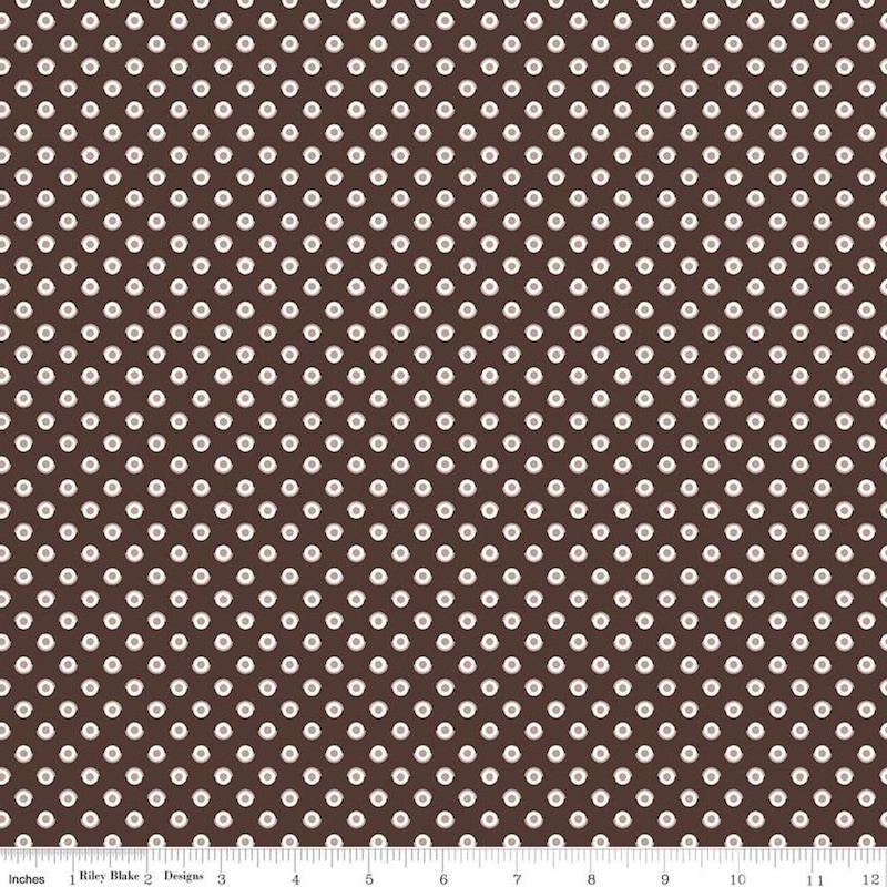 Brown Polka Dot Fabric - Etsy