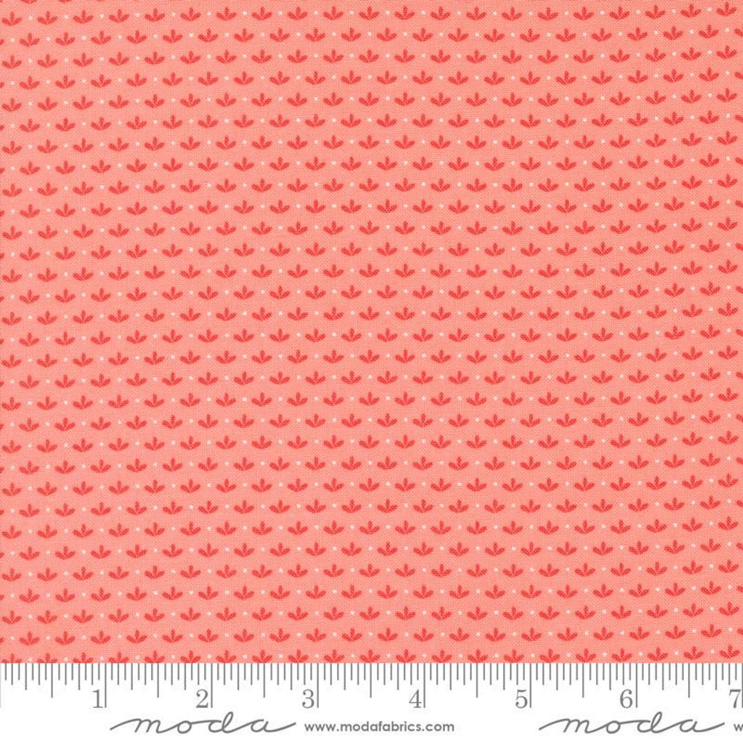Raspberry Summer Sprout 37694 Carnation - Moda Fabrics - Leaves Leaf ...