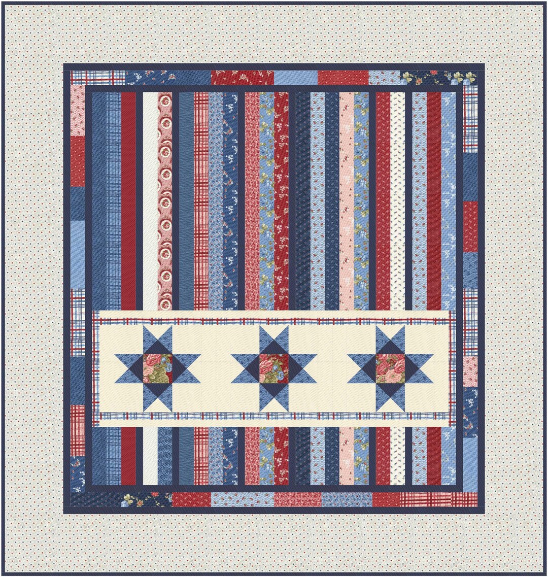 God Shed His Grace Quilt PATTERN DLL-227 by My Wandering Path - Moda ...