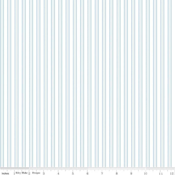 Aqua Striped Fabric - Etsy