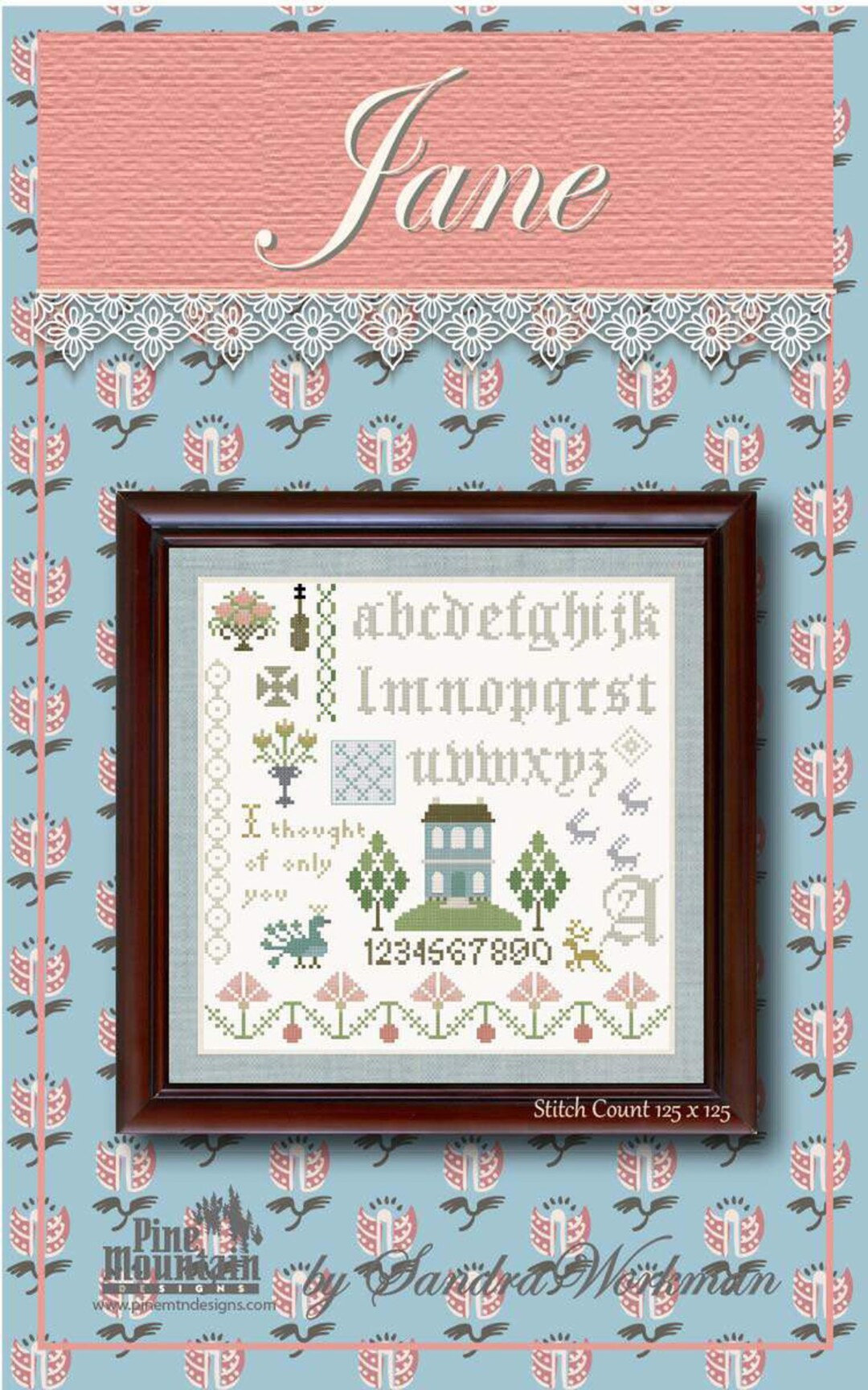 Jane CROSS STITCH Pattern P029 by Pine Mountain Designs Riley Blake ...