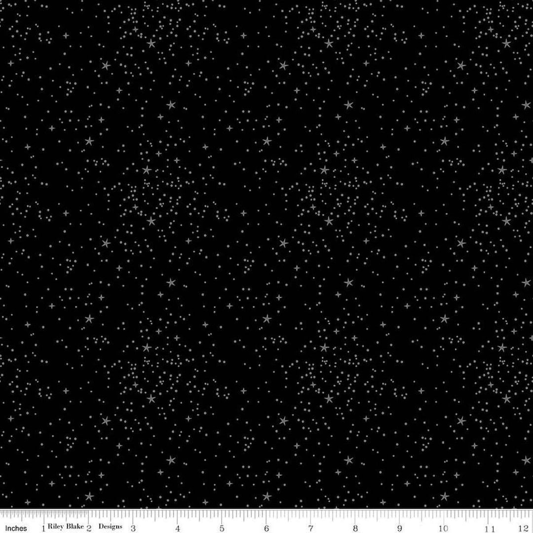Blackout Stars Black - Riley Blake Designs - Quilting Cotton Fabric - Etsy