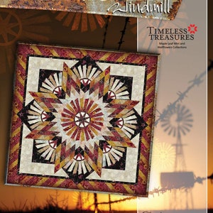 Tarnished Windmill Quilt PATTERN P182 by Quiltworx Riley Blake Designs ...