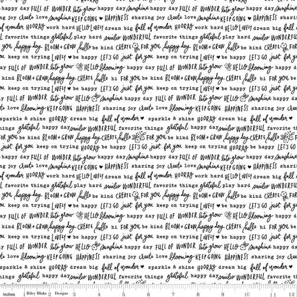 Text Print Fabric - Etsy