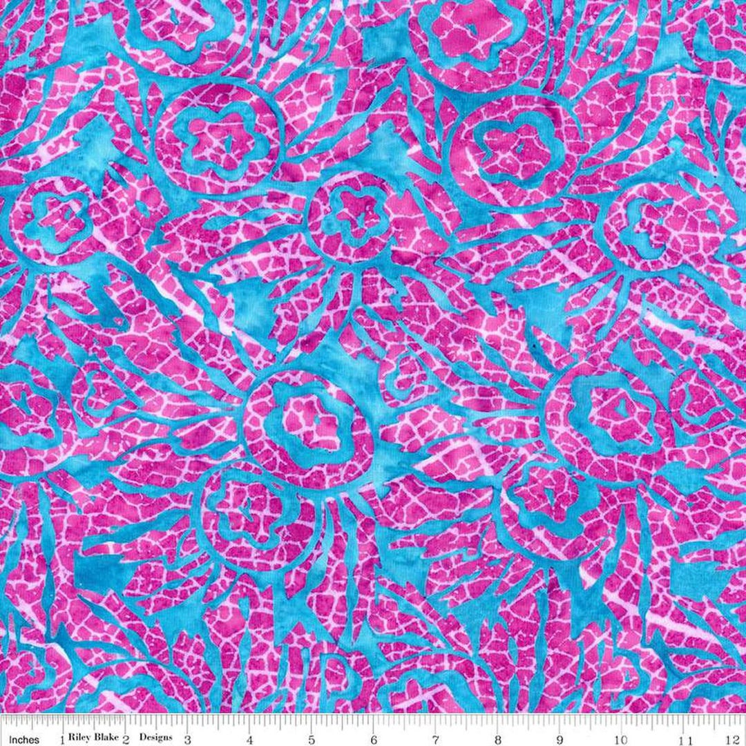 SALE Batiks Expressions Bedazzled! Hand-dyes BT23142 Punch - Riley ...