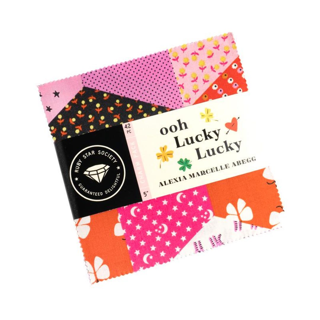 Ooh Lucky Lucky Charm Pack 5" Stacker Bundle - Moda Fabrics - Ruby Star Society - 42 Piece ...