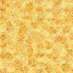 SALE MINKY Queen Bee Honeycomb Blender 60" Wide 30488 Butter - QT ...