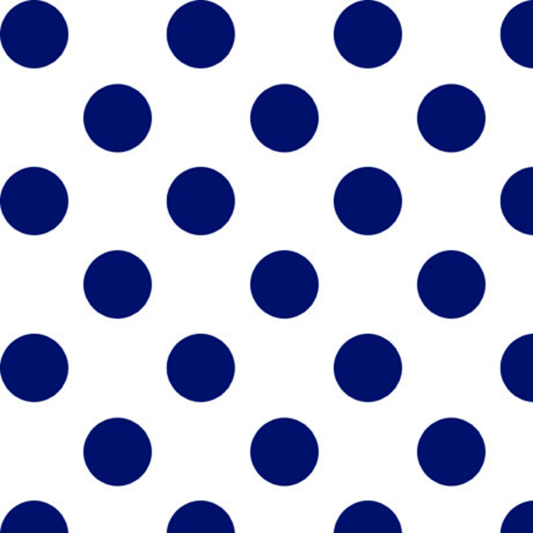 SALE Dots and Stripes and More Large Dot 28894 ZN Navy on White QT ...
