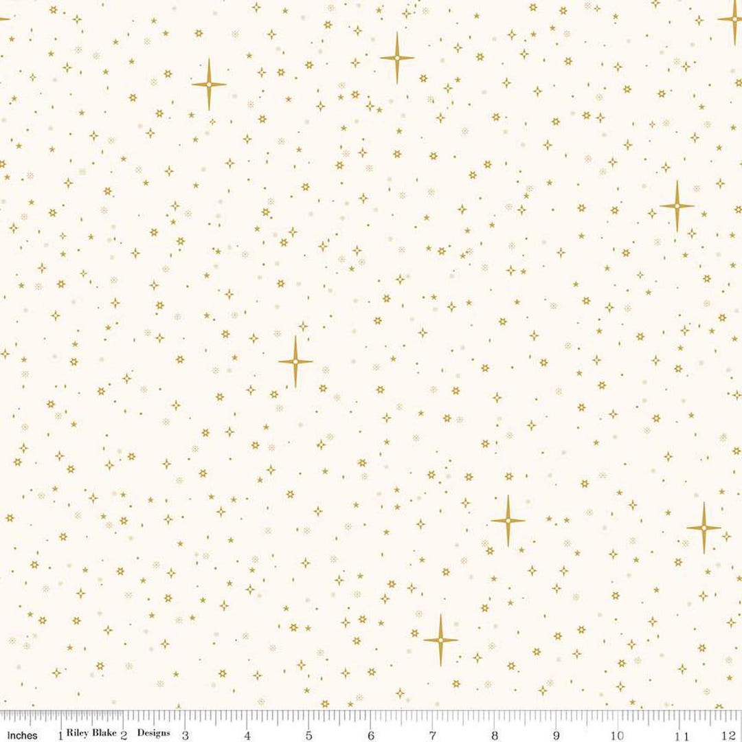 Christmas Wishes Starry Sky C15046 Cream - Riley Blake Designs ...