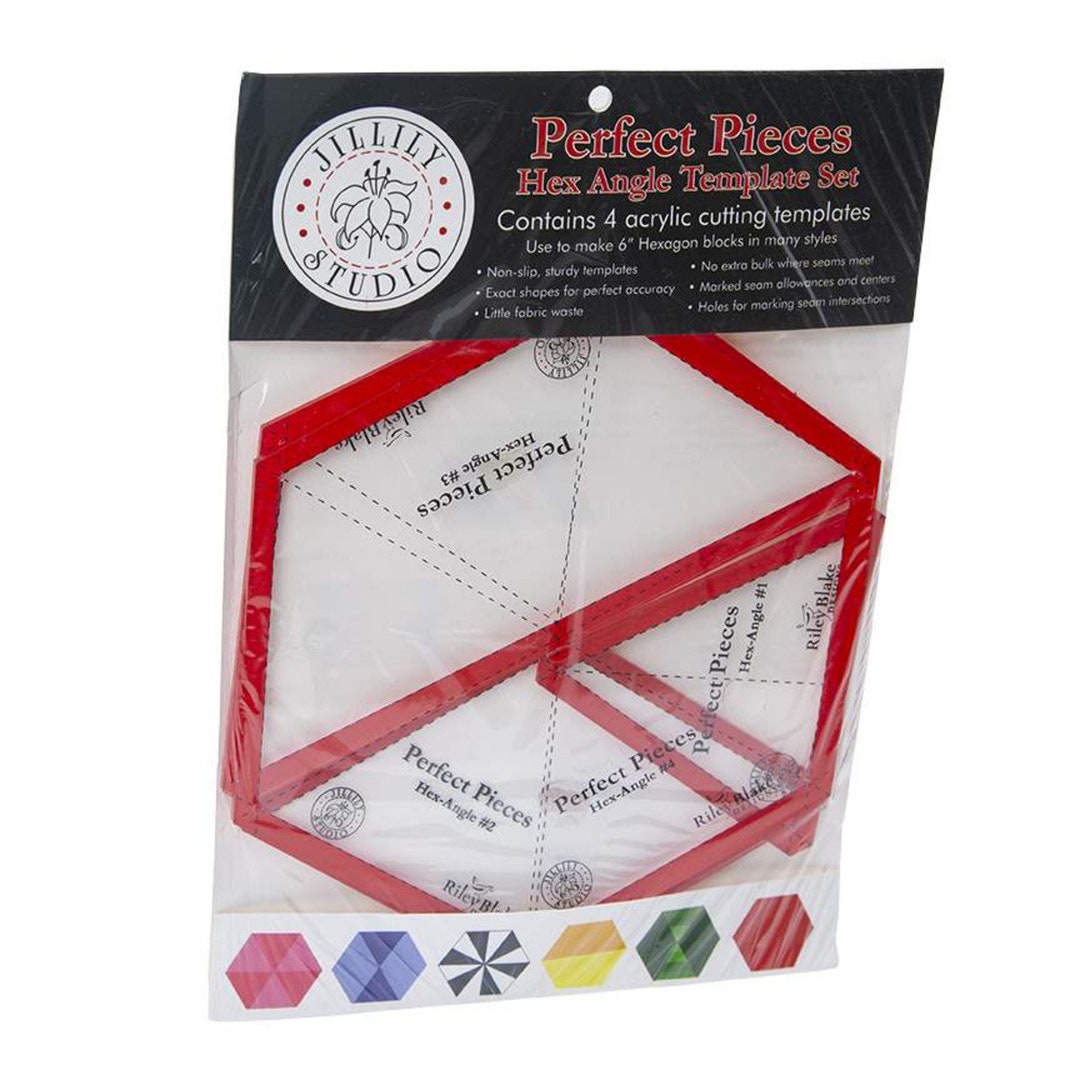 SALE Perfect Pieces Hex Angle Template Set by Jillily Studios - Riley ...