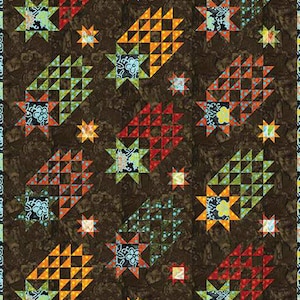 Star Stream Quilt PATTERN P162 by Sally Davies - Riley Blake Designs ...