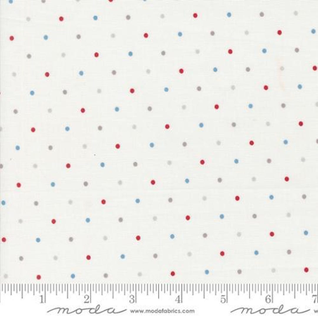 Magic Dot 5230 Americana - Moda Fabrics - Polka Dots Dotted - Quilting ...