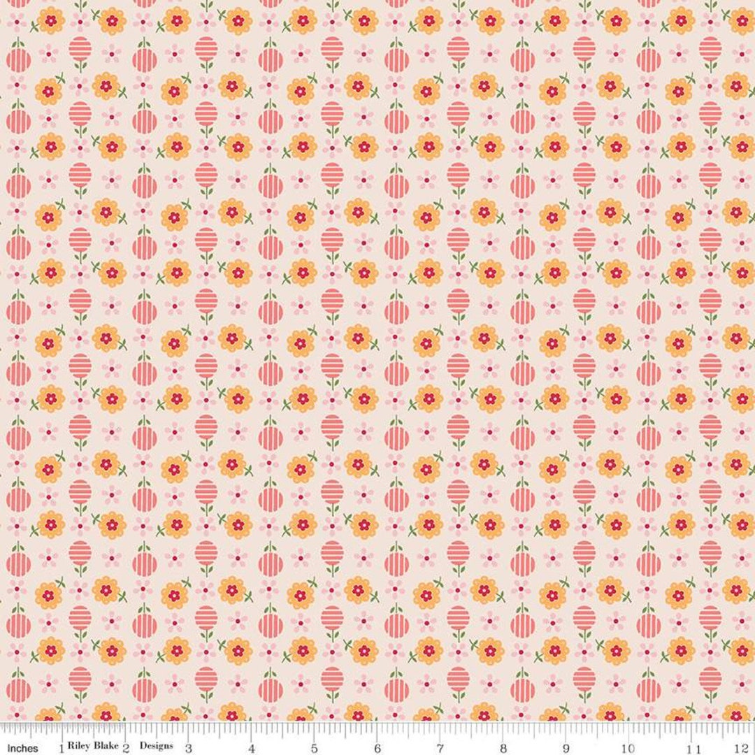 DEAL Flea Market Apron C10225 Latte - Riley Blake Designs - Floral ...