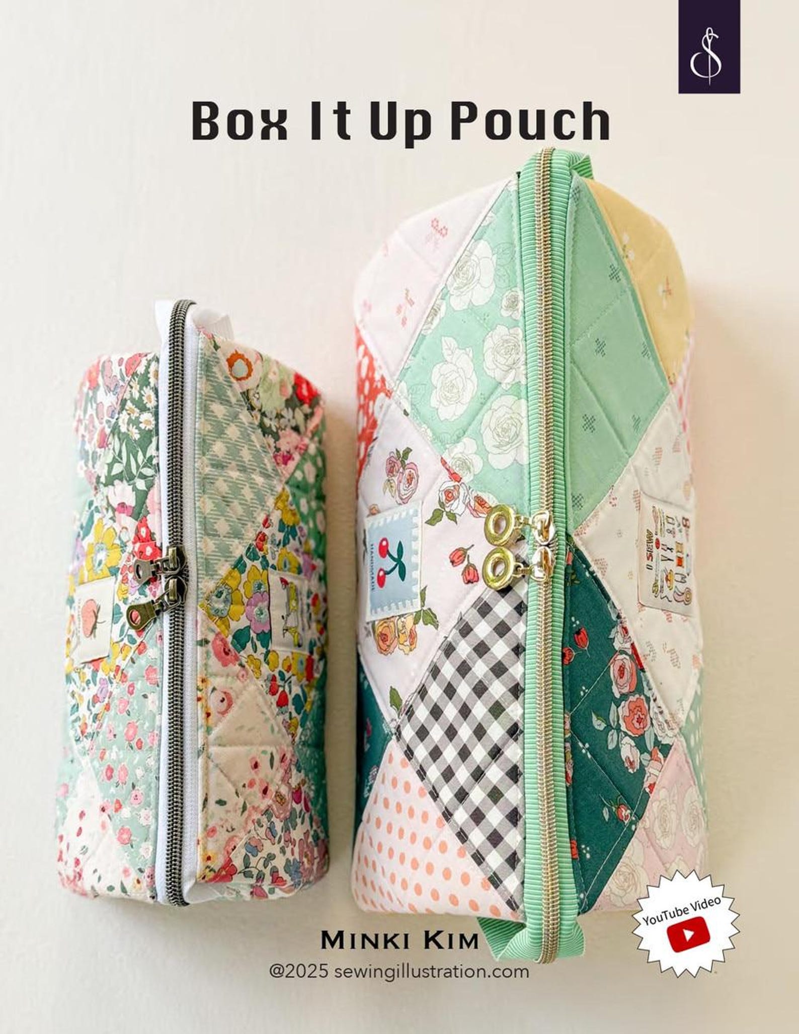 SALE Minki Kim Box It up Pouch Project PATTERN P178-SIBP17 - Riley ...