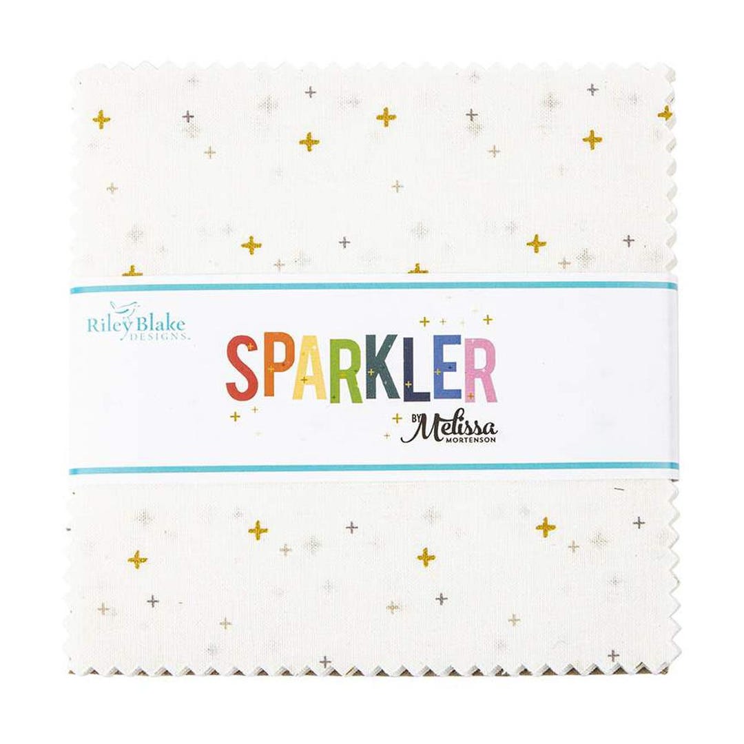 SALE Sparkler White Cottons Charm Pack 5" Stacker Bundle - Riley Blake ...