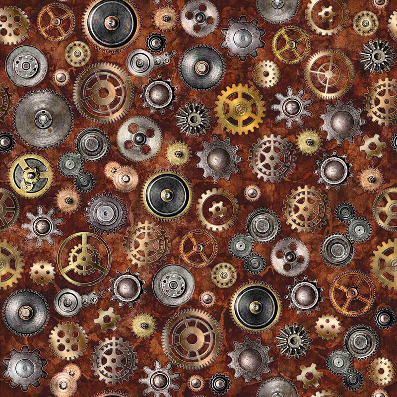 Steampunk Fabric - Etsy