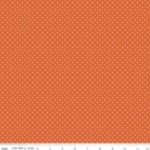 SALE White on Autumn C670 Flat Swiss Dots by Riley Blake Designs ...