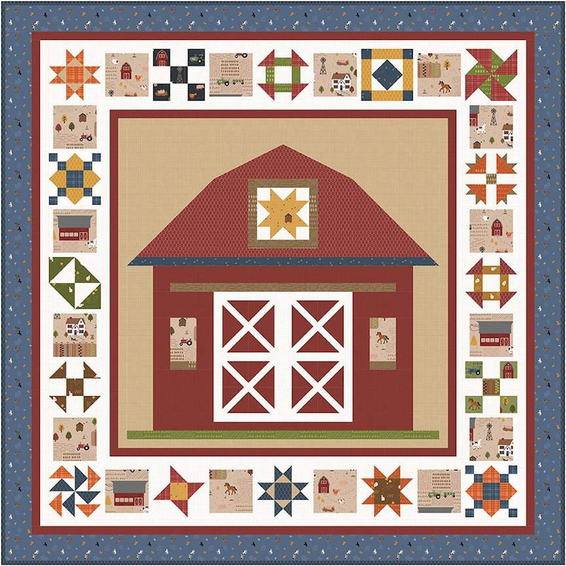 SALE Barn Quilts Quilt PATTERN P177 by Bee Sew Inspired - Etsy