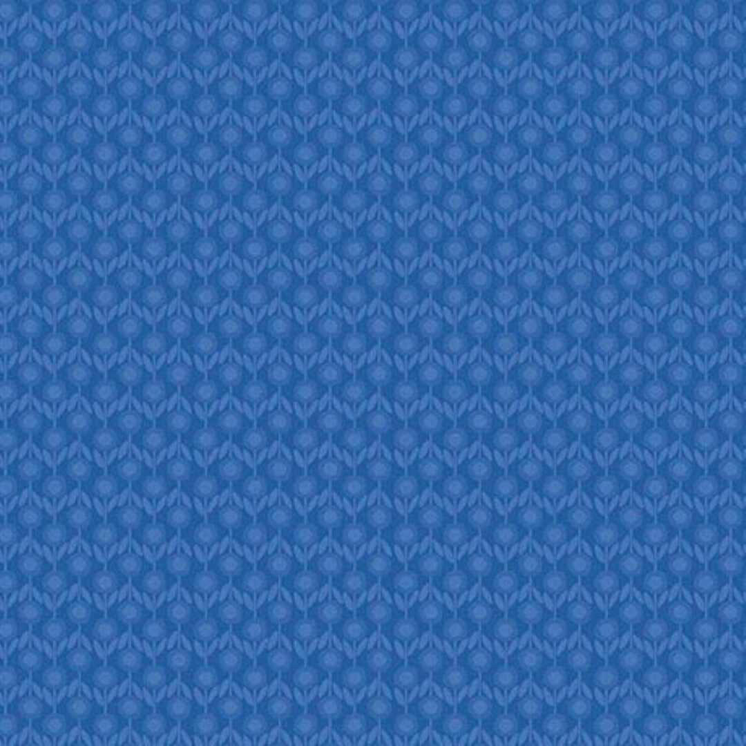 Bee Beary Happy Tonal Flower Blender 31678 Blue B - QT Fabrics - Floral ...