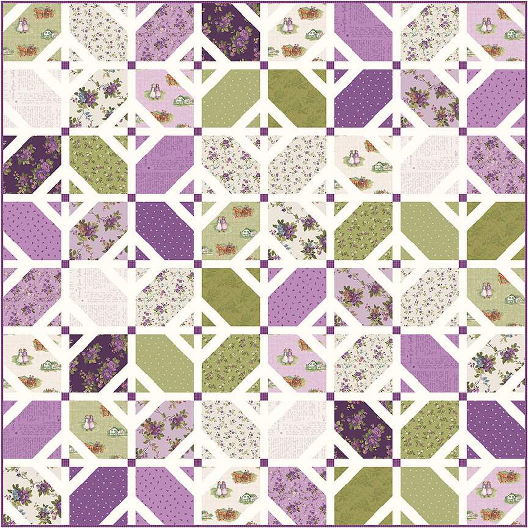 Fanciful Floor Quilt PATTERN P180 by Wendy Sheppard - Riley Blake ...