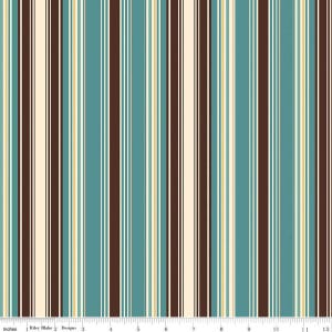 Cowboys Stripes C15494 Teal - Riley Blake Designs - Western ...