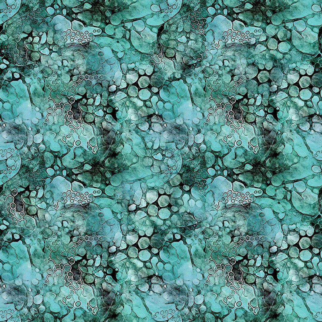 Dragon Dreams Dragon Skin Texture 30962 Turquoise Q - by QT Fabrics ...
