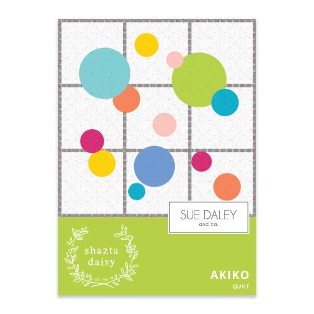 SALE Akiko Quilt PATTERN P170 by Shaztadaisy - Riley Blake Designs - INSTRUCTIONS Only ...