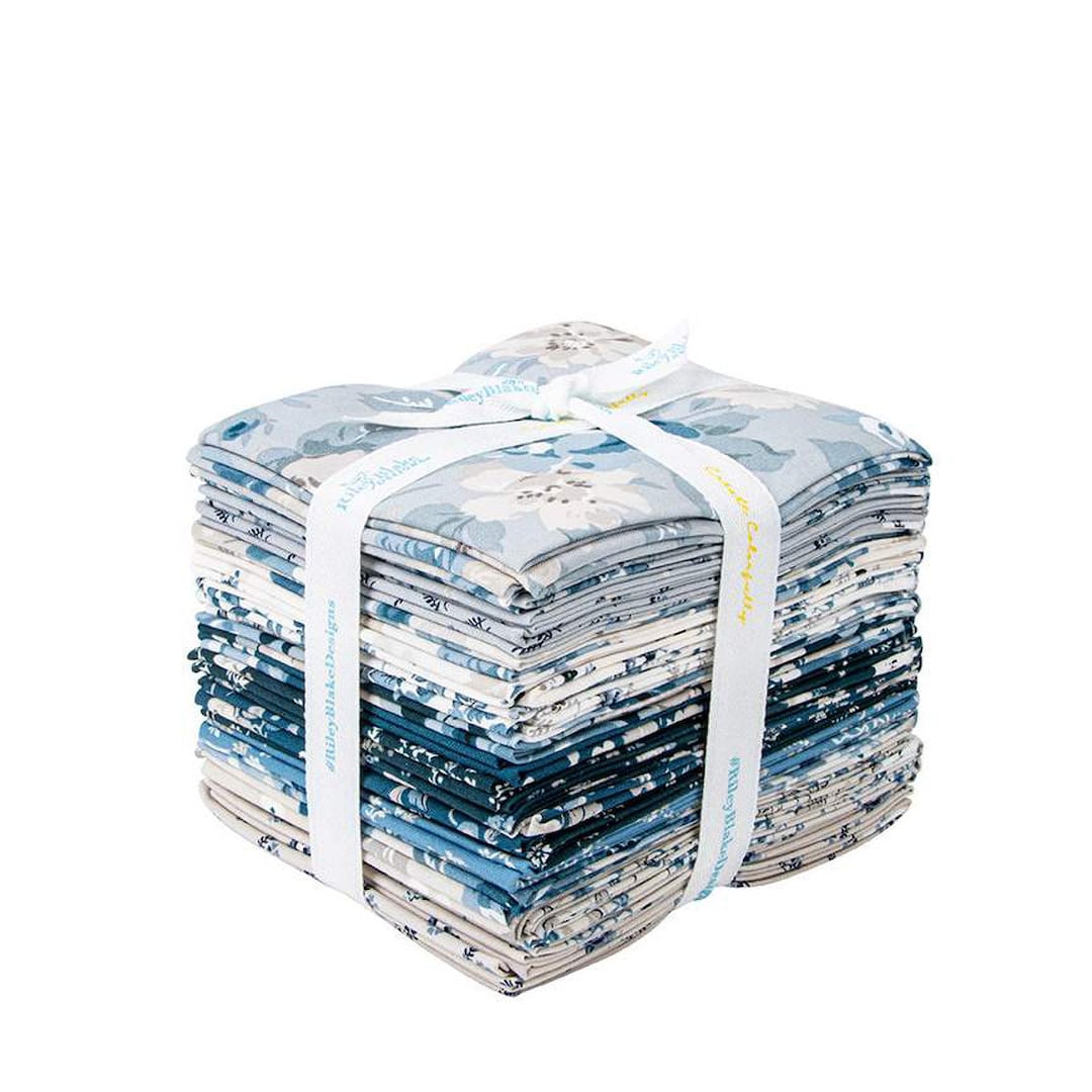 Serenity Blues Fat Quarter Bundle 24 Pieces - Riley Blake Designs - Pre ...