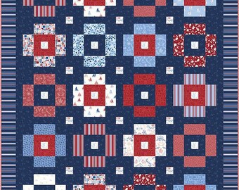 SALE Nine Sisters Quilt PATTERN P187 by Cozy Quilt Designs - Riley ...