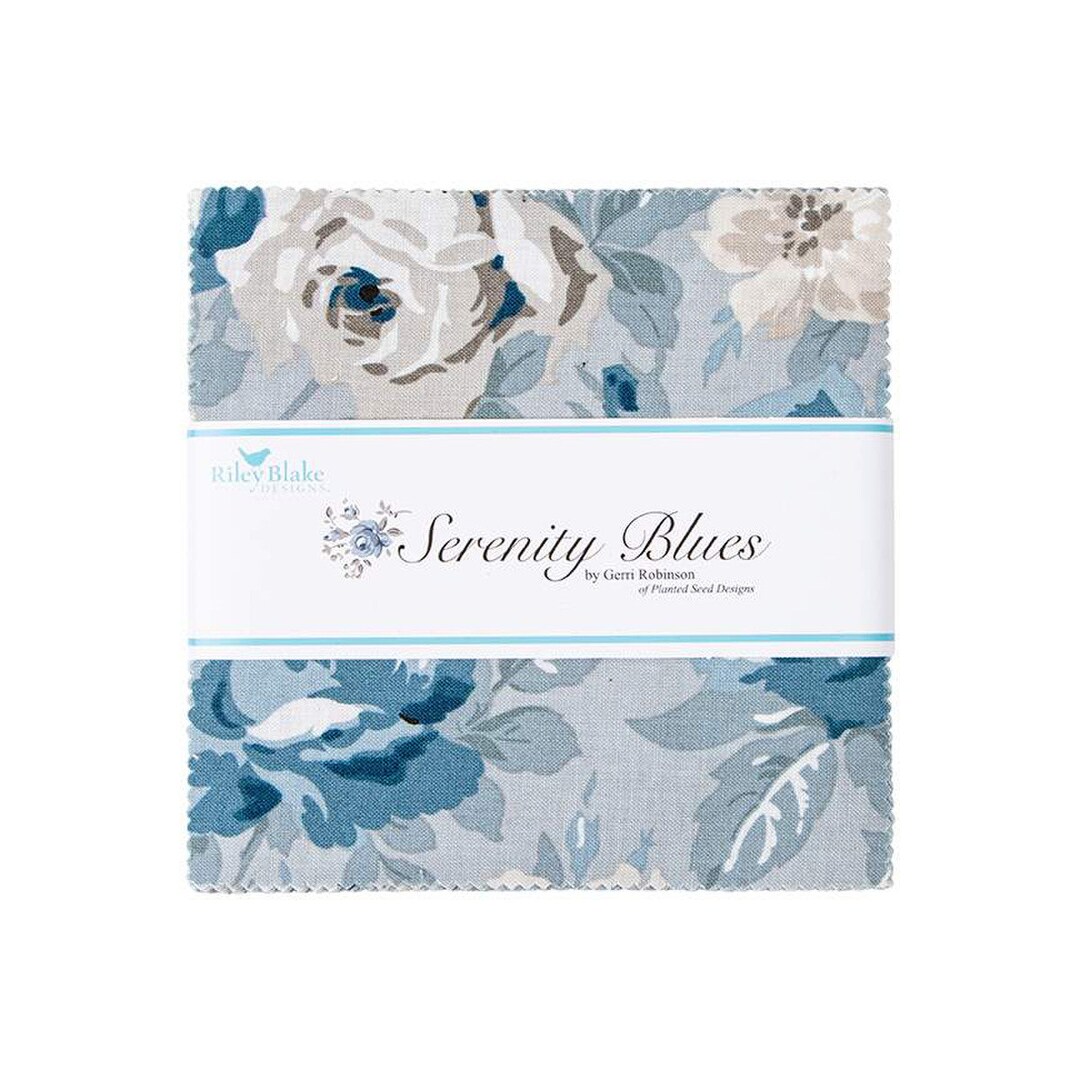 Serenity Blues Pack 5" Stacker Bundle - Riley Blake Designs - 42 Piece ...