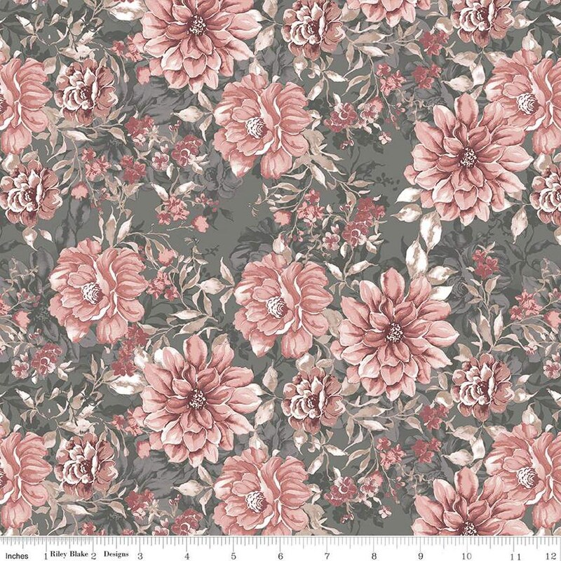 Large Floral Fabric - Etsy