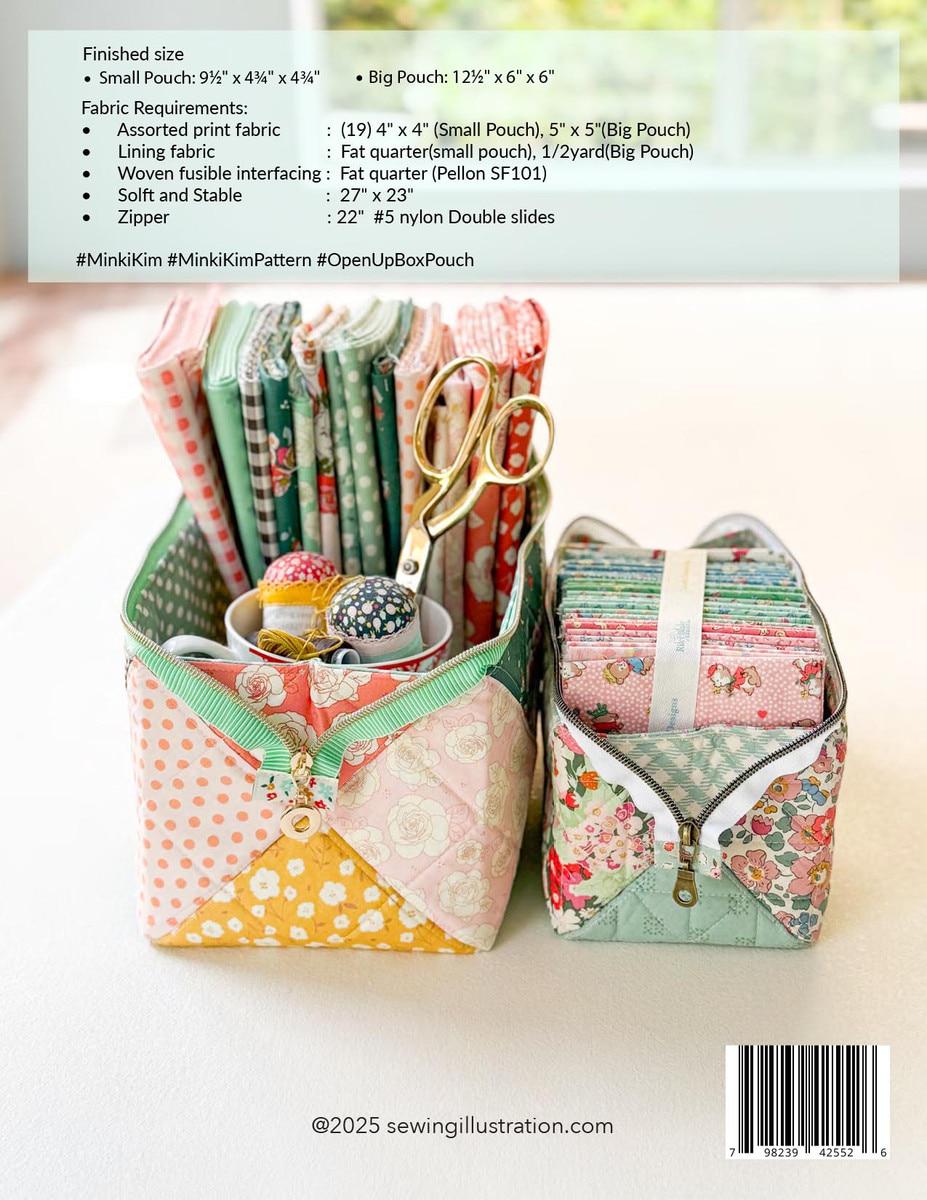 SALE Minki Kim Box It up Pouch Project PATTERN P178-SIBP17 - Riley ...