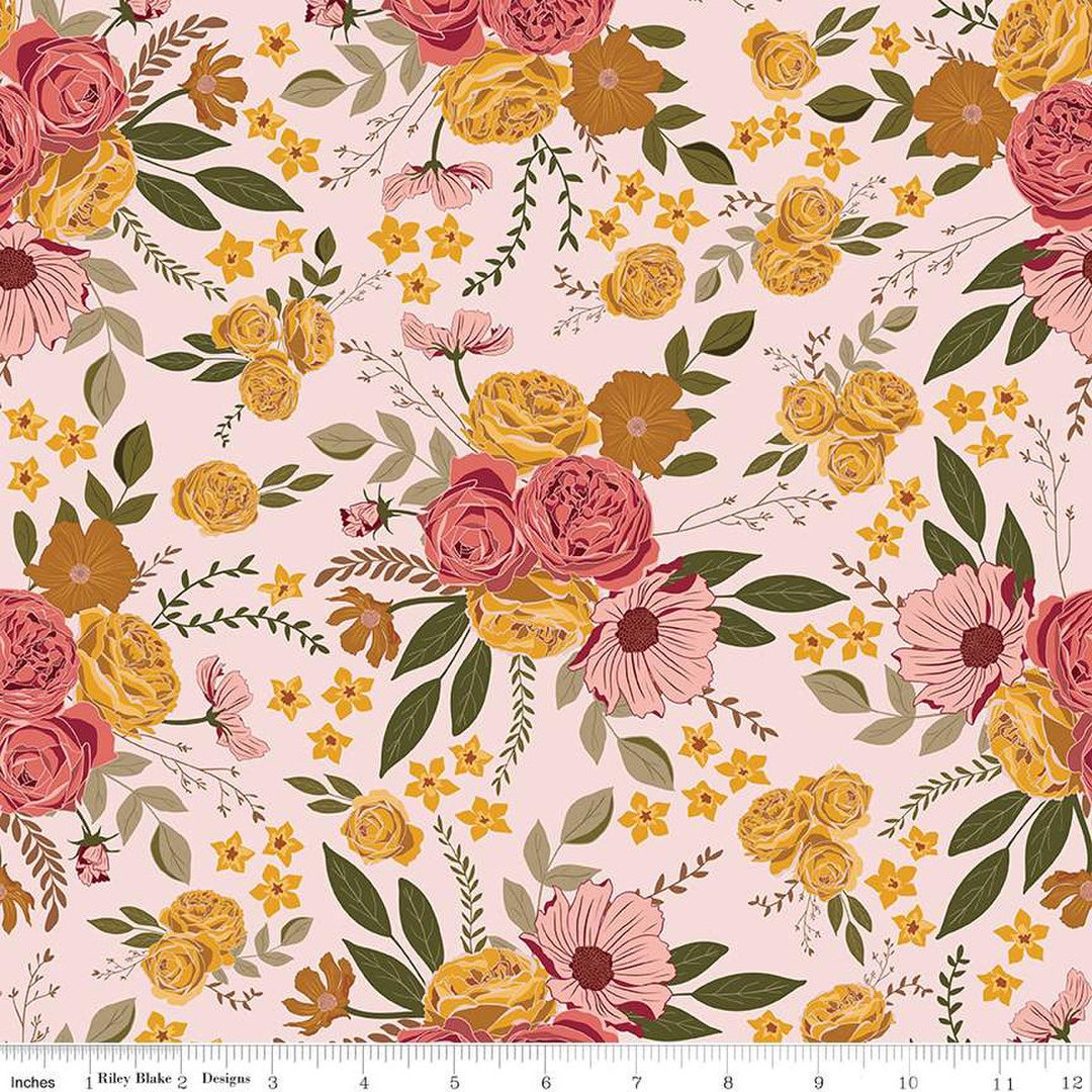 Petal Song Main C13710 Blush Riley Blake Designs Floral Flowers ...