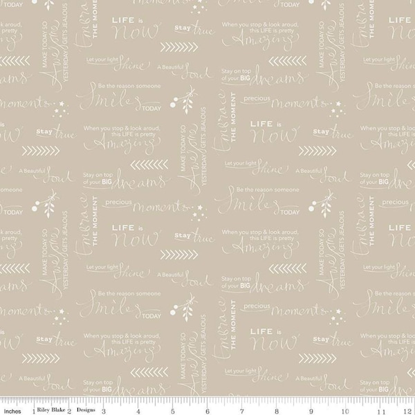 Text Print Fabric - Etsy