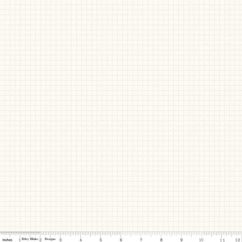 FLANNEL Stitcher's Flannel Gridlock Cream Squares Fabric F15556 - Riley ...