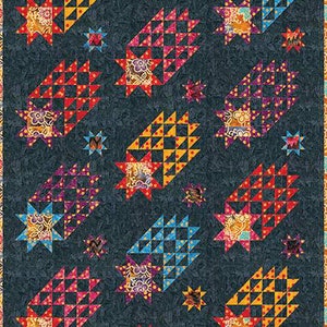 Star Stream Quilt PATTERN P162 by Sally Davies - Riley Blake Designs ...