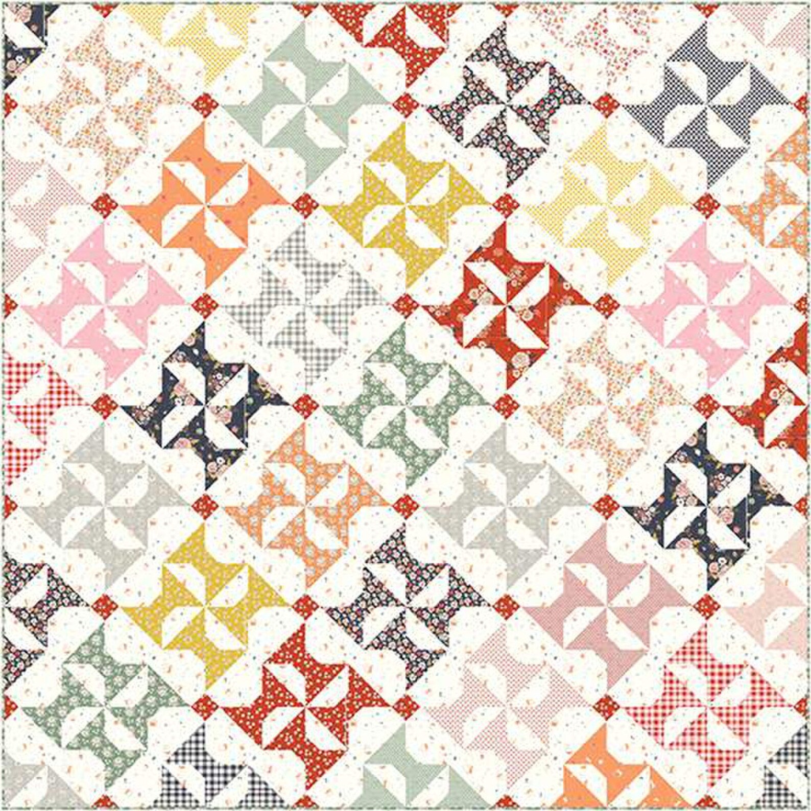 SALE Bloomberry Quilt PATTERN P100 - Minki Kim - Riley Blake Designs ...