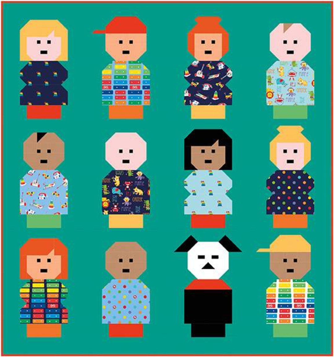 Vintage Play People Quilt Little People PATTERN P076 by Kelly Fannin ...