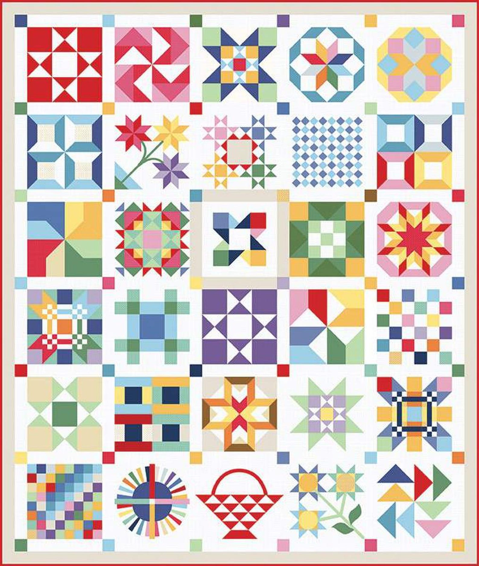 SALE Gems & Jewels Quilt PATTERN P205 - American Jane Patterns - Riley ...