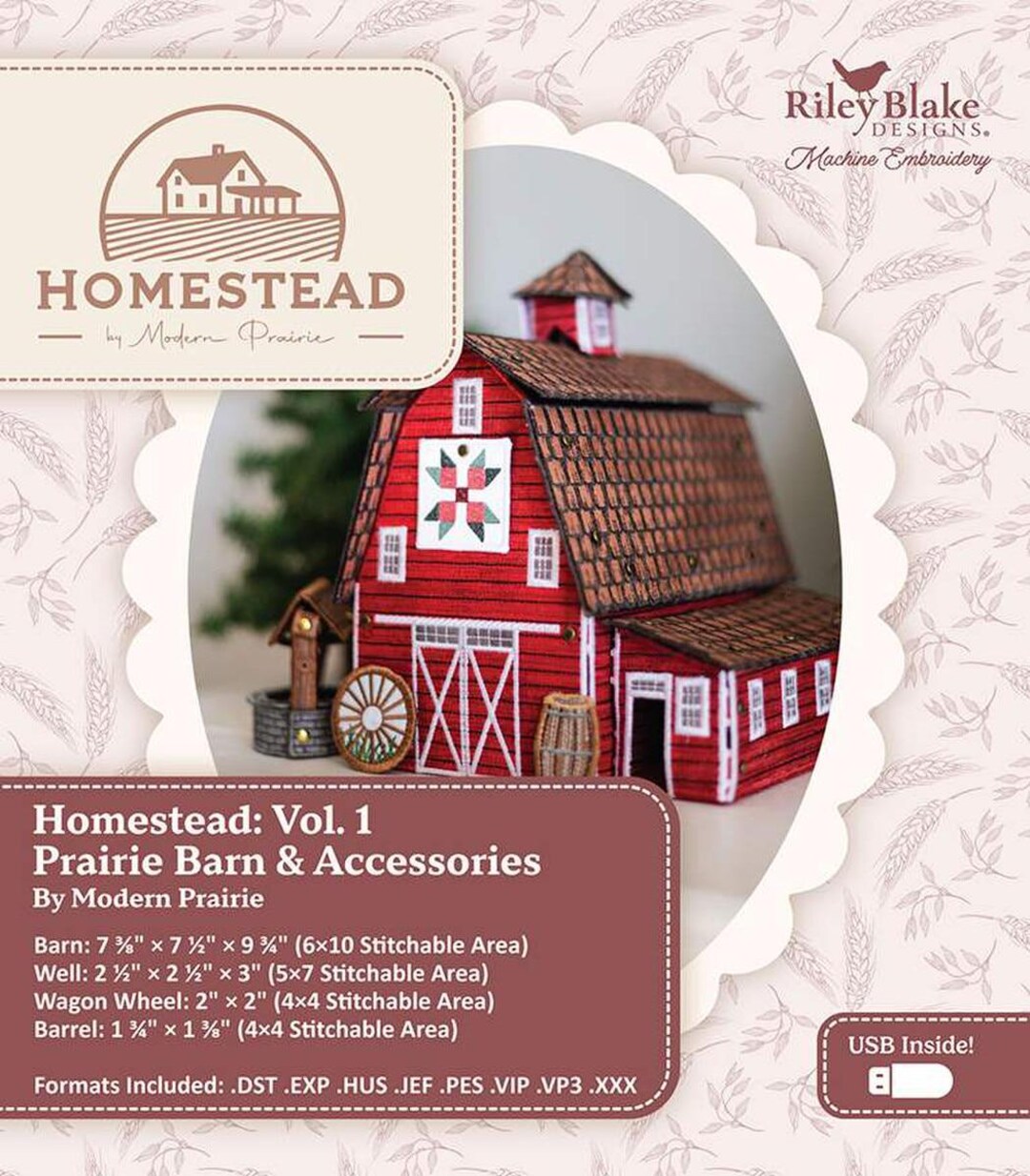 SALE Machine Embroidery Homestead Prairie Barn INSTRUCTIONS ME207PH0125 ...
