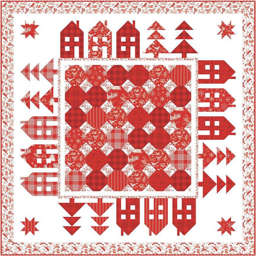 SALE Hamlet Quilt PATTERN P180 - Wendy Sheppard - Riley Blake Designs ...