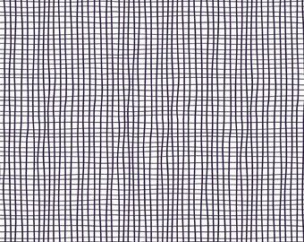 Black Grid Fabric - Etsy