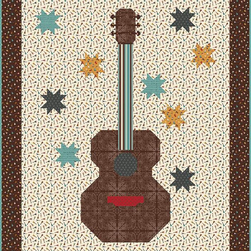 Guitar Quilt - Etsy