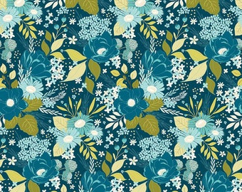 Sweet Acres Main C13210 Mint by Riley Blake Designs - Floral Flowers ...