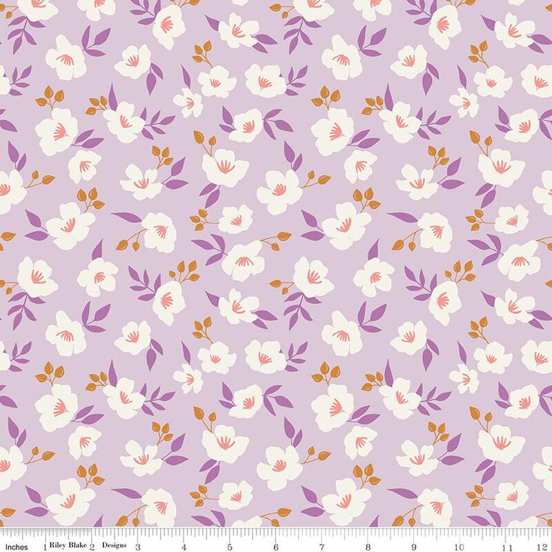 Lilac Floral Fabric - Etsy